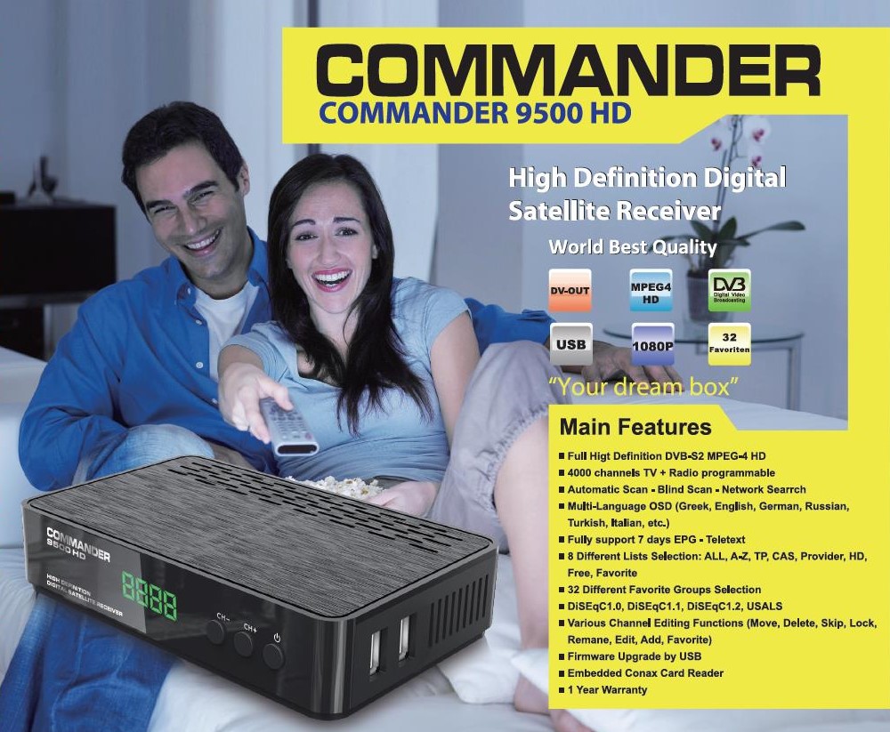 COMMANDER 9500 HD - SATSONIX SATELLITE